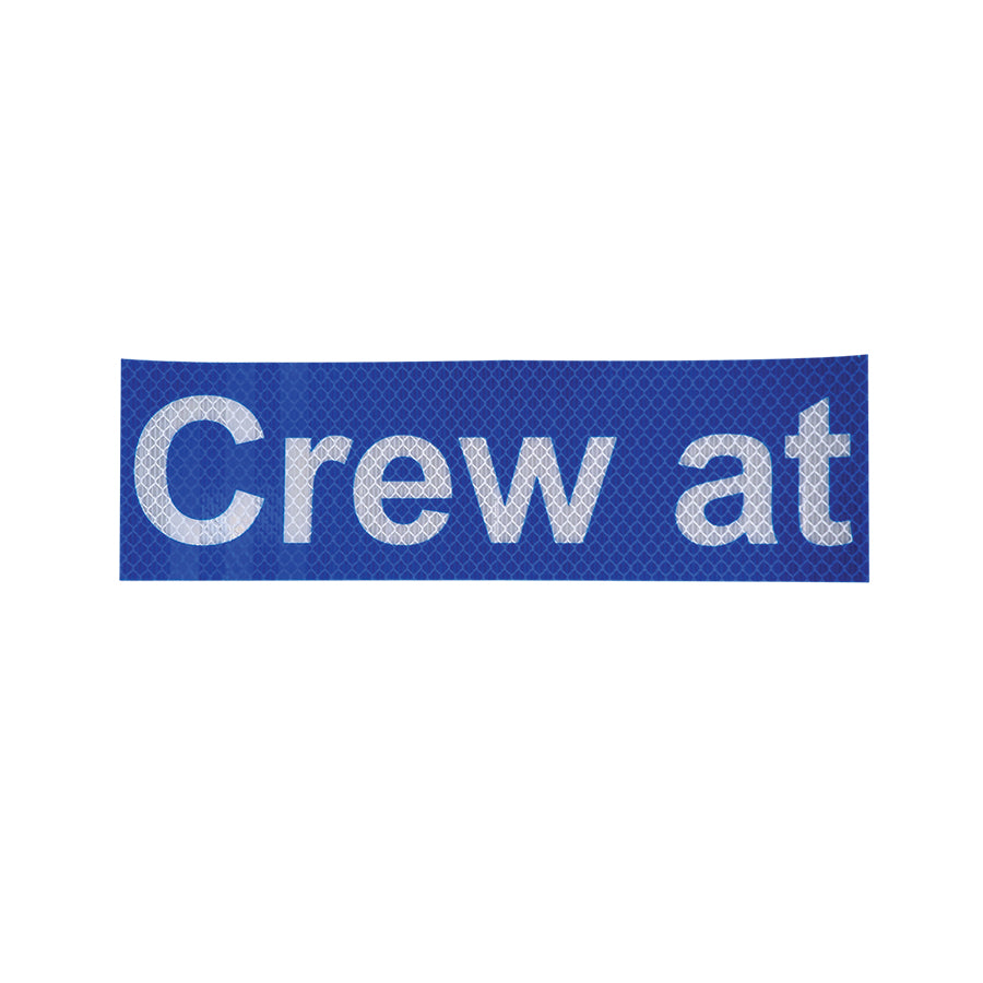 5" CREW Decal to make crew at work 12x12 sign HIP reflective – Railhead ...
