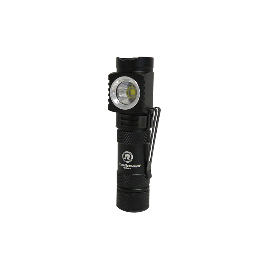 Right Angle Flashlight/Head Light Magnetic Base, belt clip,hard hat st ...