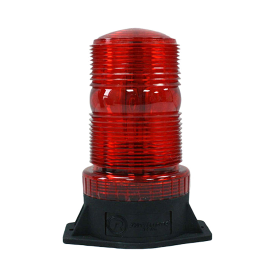 Red 12-90 V DC Flange Mount LED Strobe 270 lumens – Railhead Corporation