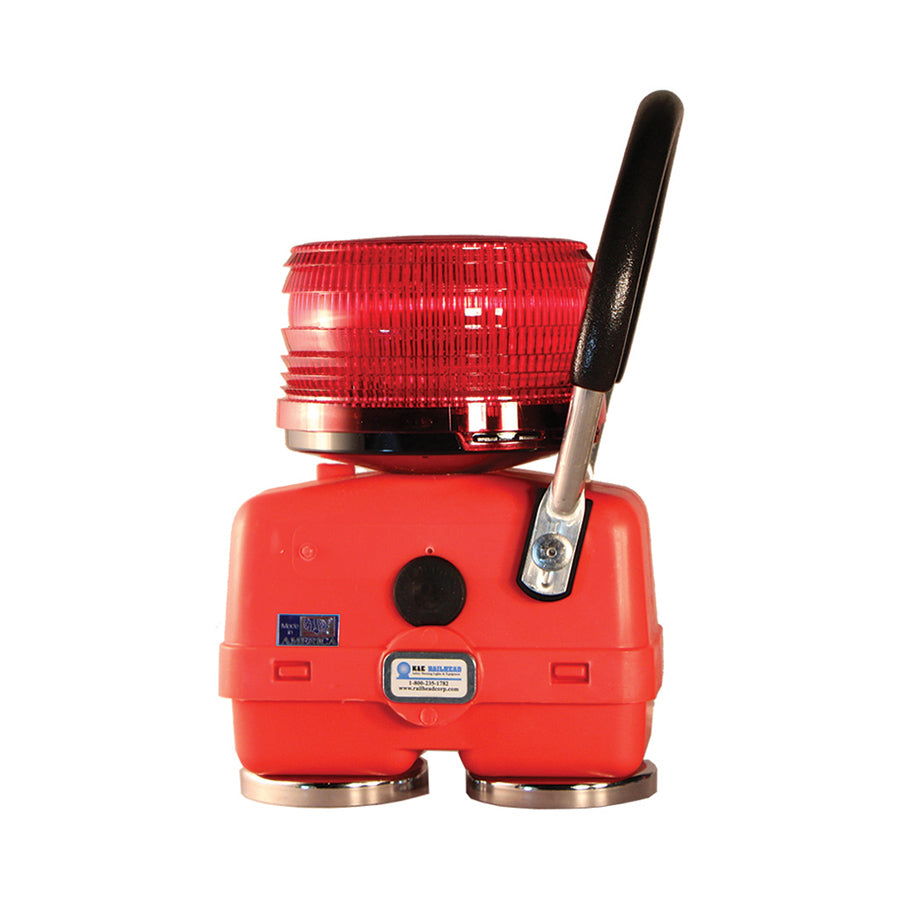 Red 360 Dome 4 Led W/Magnets,Bale Handle,Photocell – Railhead Corporation
