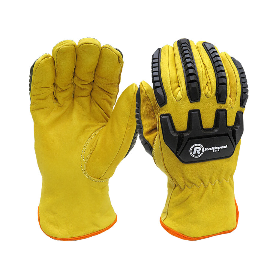 Winter Goat Skin gloves with Kevlar and lining 4XL TPR grey cuff ...