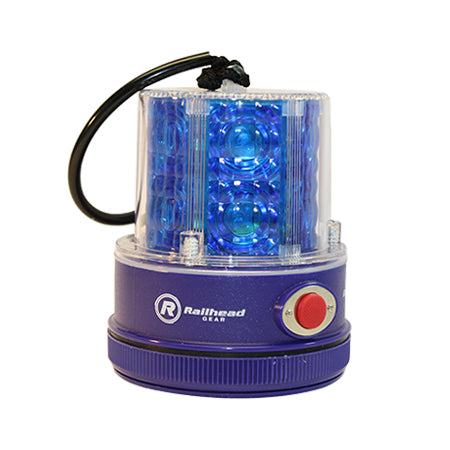 Blue 24 LED Revolving Light with magnet base and strap – Railhead ...